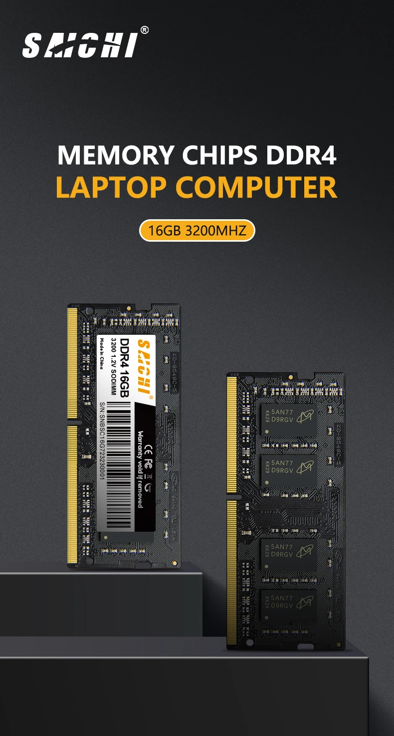 SAICHI DDR4 Memory 8gb 16gb 3200mhz Memory Suitable for Laptop RMA ...
