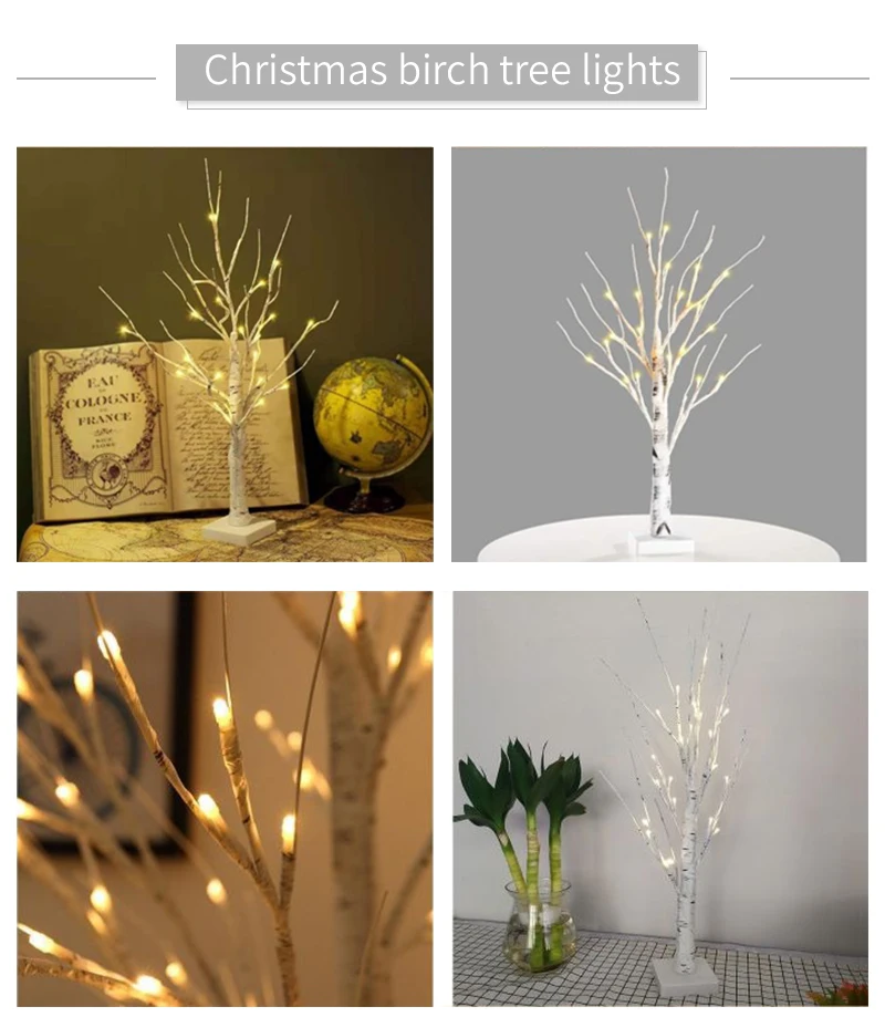 Led Lights,Tree Lights,Decorative Lights,Christmas Birch Tree Lights ...