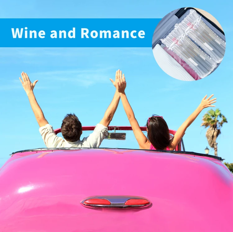 Transparent Inflatable Packaging Air Column Bag Cushion Wrap Wine ...