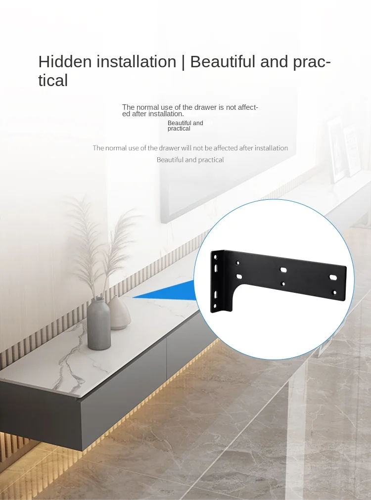 Heavy-duty L-shaped Suspension Code Tv Triangle Bracket Invisible For ...