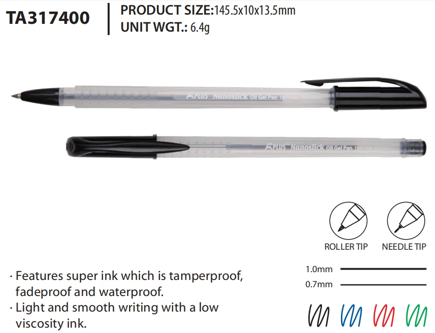 Beifa Semi Gel Pen Oil Ball Pens Smooth Writing Promotional With Custom ...