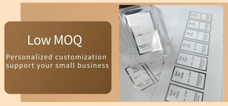 Custom Glossy Perfume Label Customization With Eco-friendly Material ...