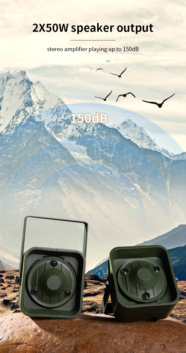 Hot Sale Waterproof Wireless Remote Control 210 Bird Sounds Device