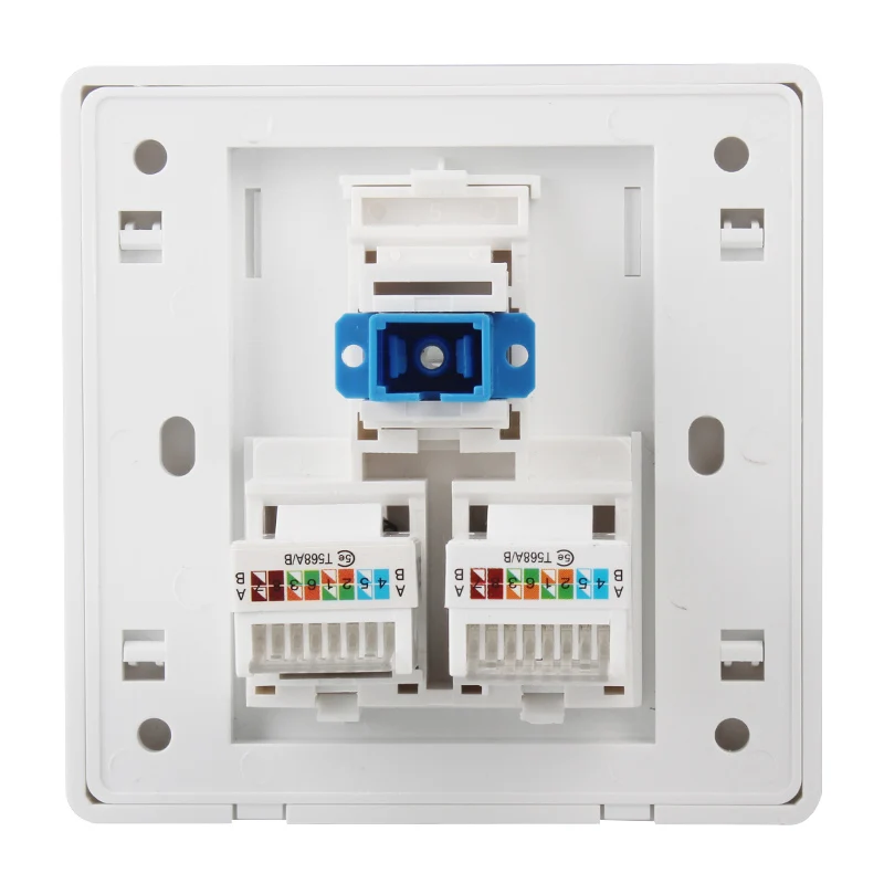 Seto 86 Type Computer 5s Sc Fiber Optic Socket Panel 2-bit Cat6 Network ...