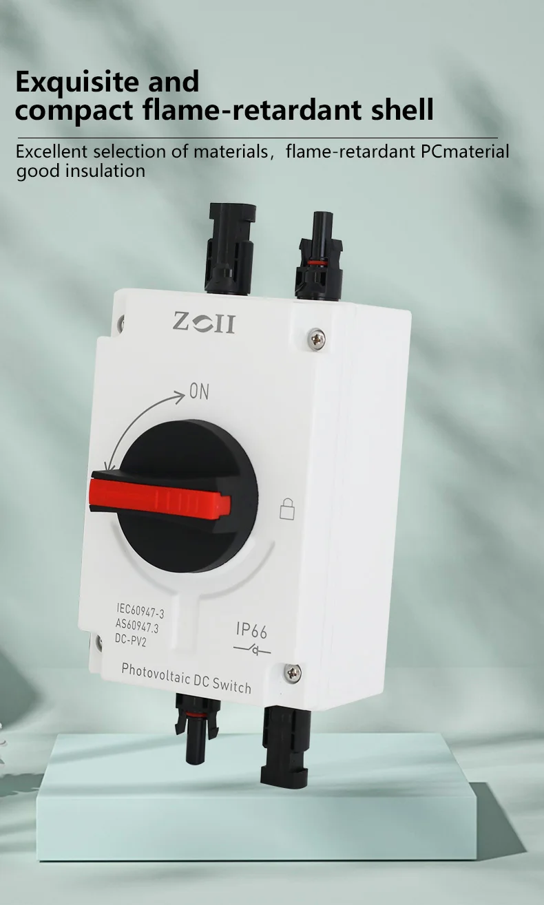 Pv Solar Dc Isolator Switches 1000v 32a 63a Ip66 Solar Rotating Handle Waterproof Isolator ...