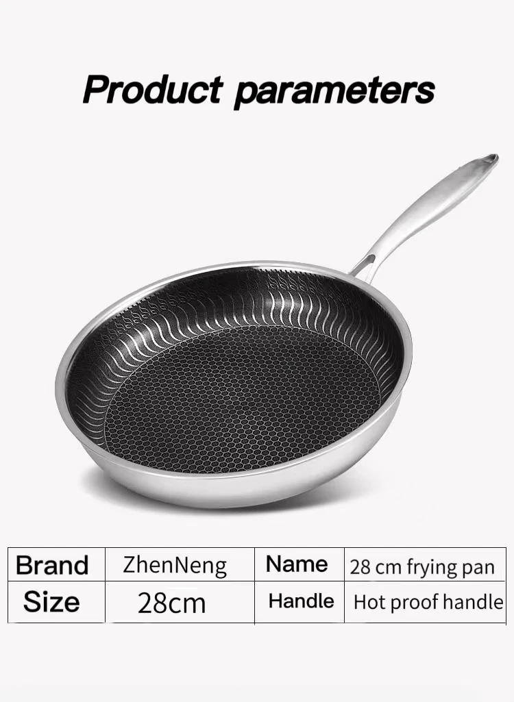 Wholesale Stainless Steel 316 Honeycomb Frying Pan Pancake Non Stick ...