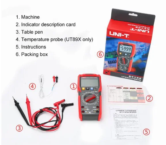 UNI-T UT89X Digital Multimeter - True RMS & NCV Capabilities