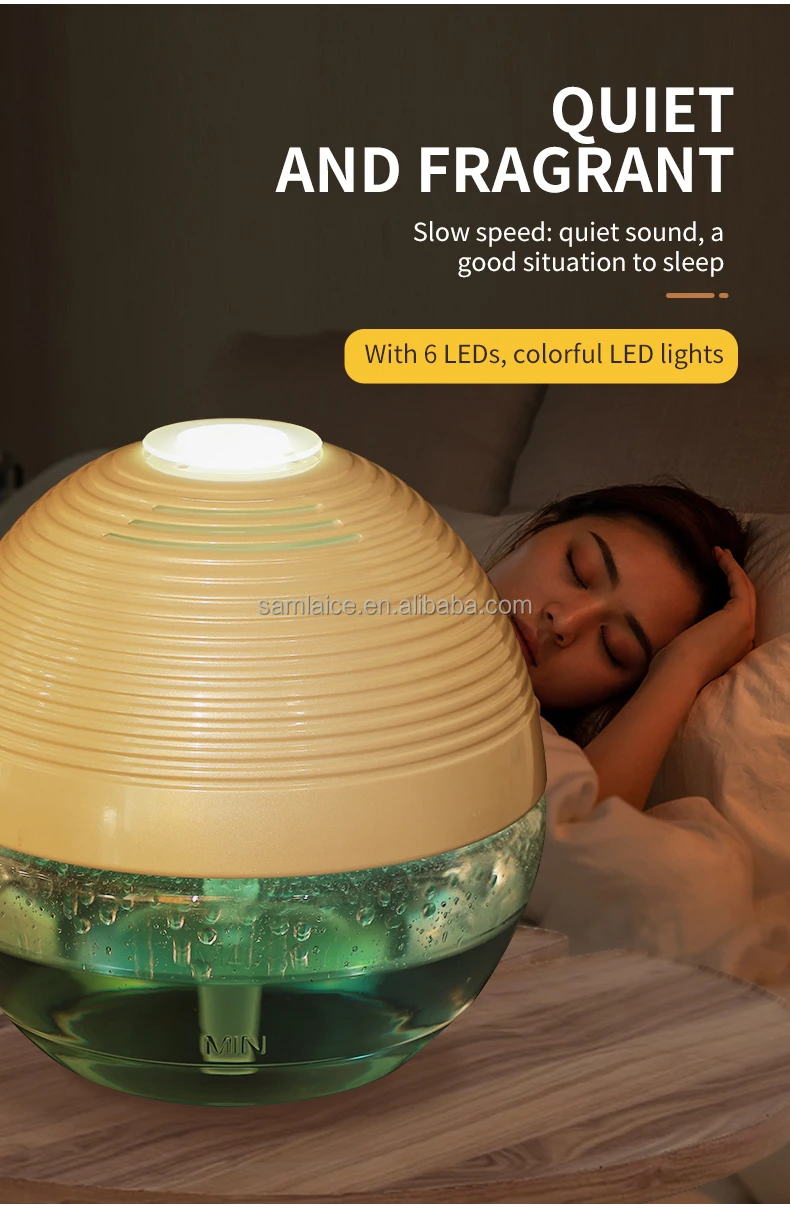 Portable Mini Air Humidifier Led Light Air Revitalisor Water Air Washer ...