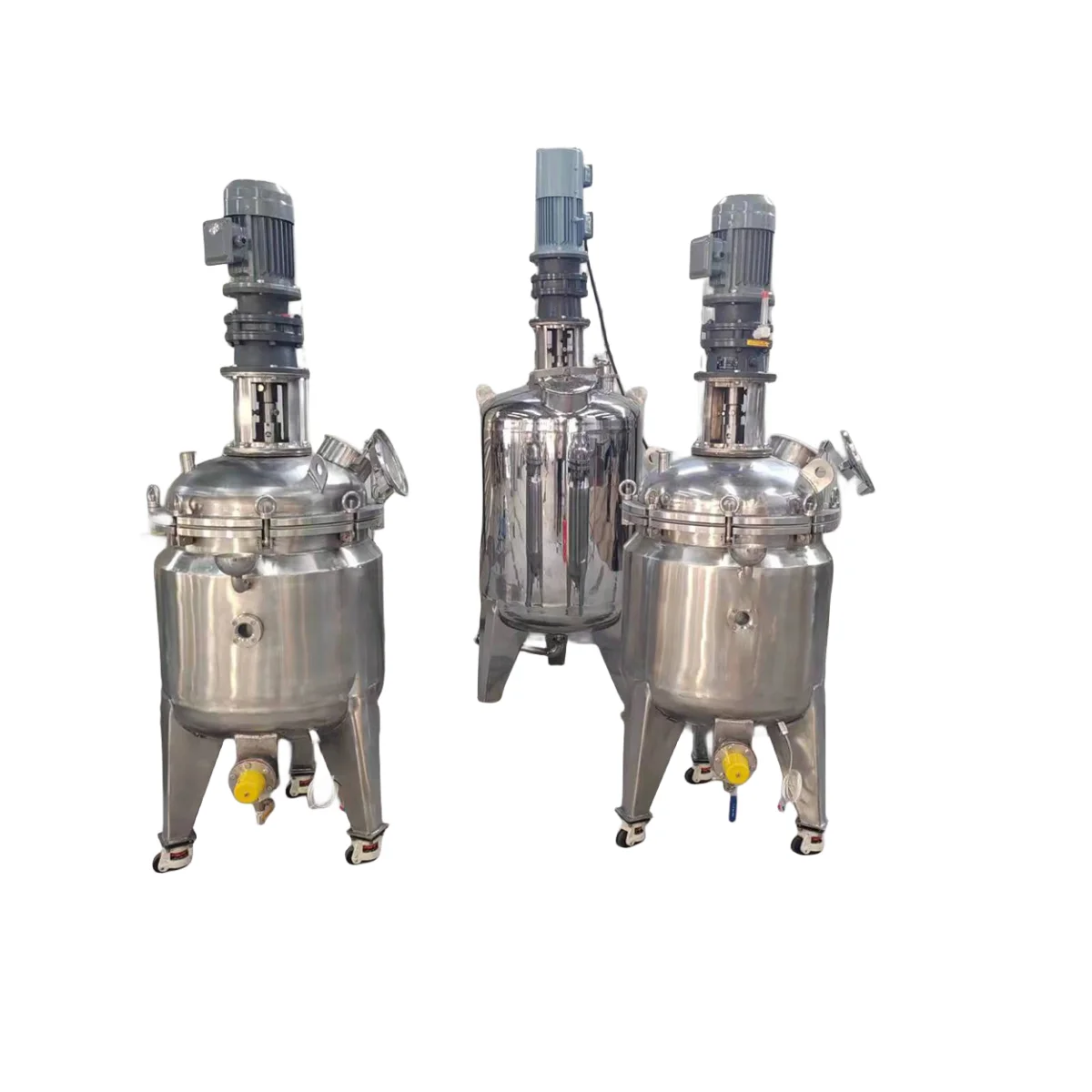 Stainless Steel Jacketed Heat Electric Chemical Agitator Mixer Machine ...