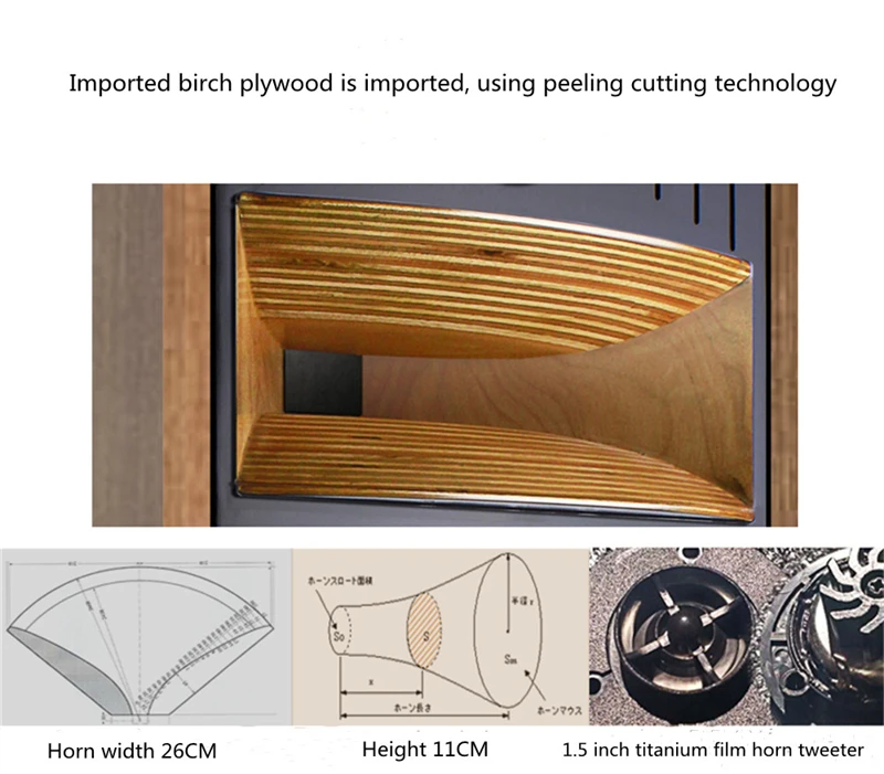DHY-01 DF-A10 10-Inch Horn Three-Way 80-180w/8ohm Speaker