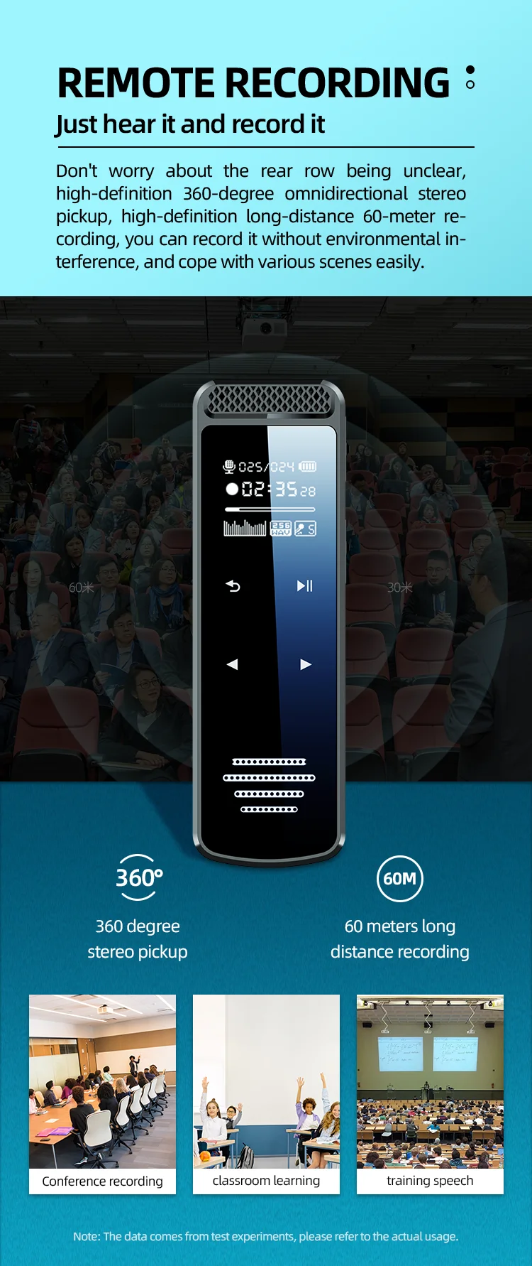 Pen Digital Voice Recorder With Screen Speaker 8/32/64gb Activated ...