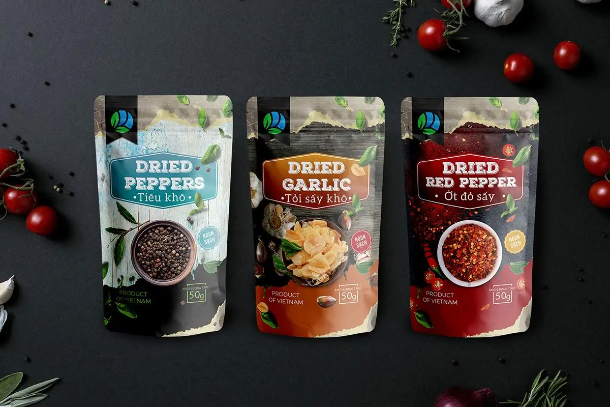 Custom Printed Resealable Paper Packing Sachet Pouch