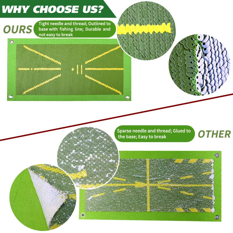 Custom Golf Track Mat - Perfect for Indoor Practice