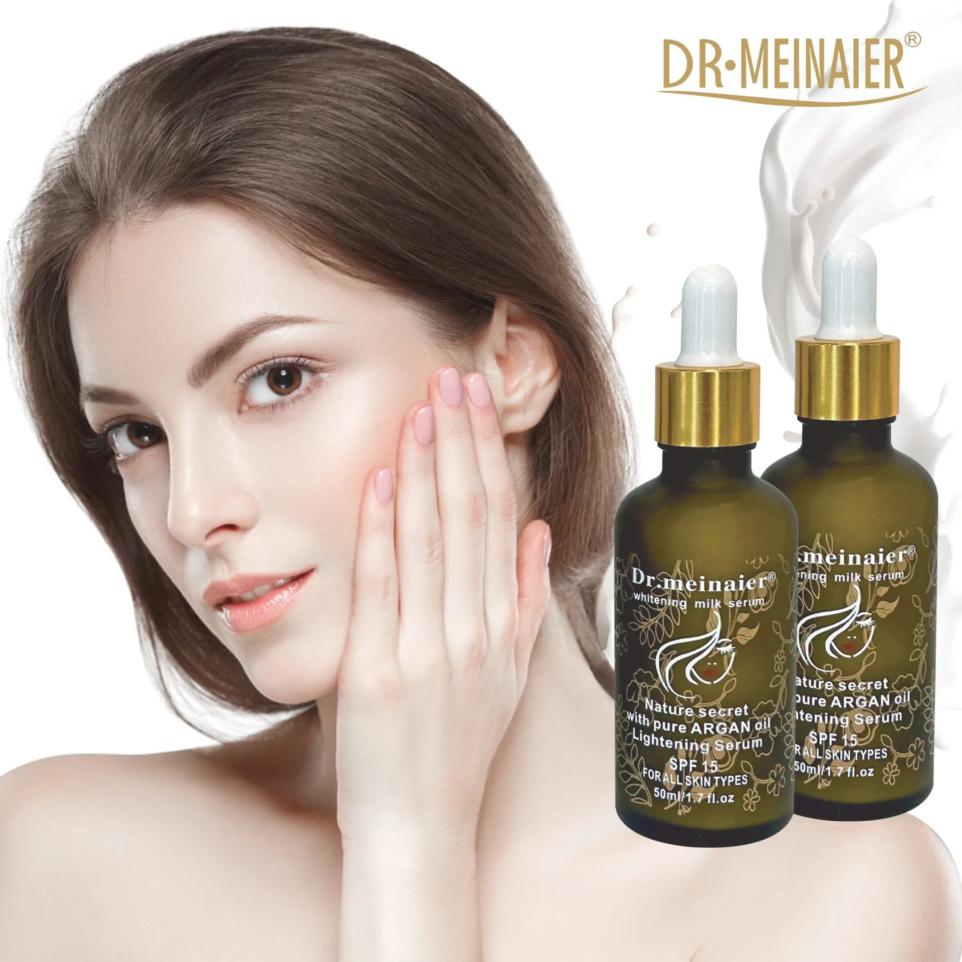 Dr.meinaier Whitening Milk Serum 50ml Glowing Skin Facial Serum Pore ...