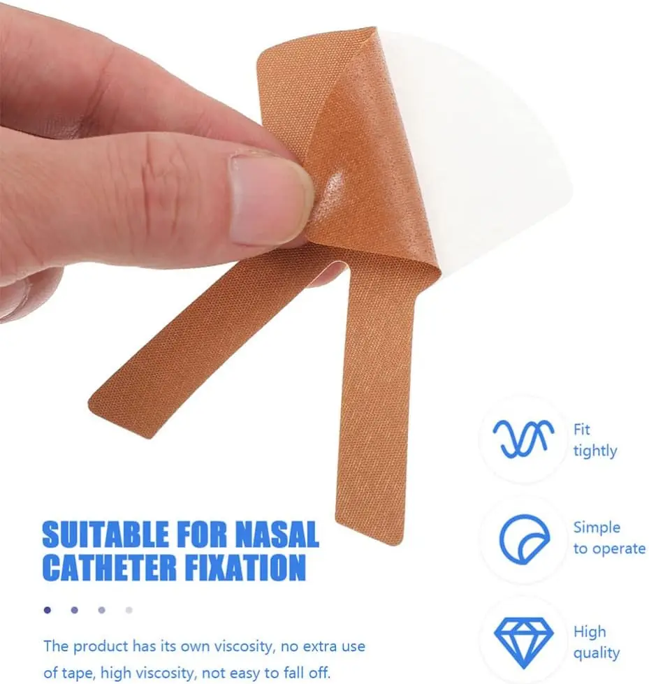 Secure Nasal Catheters with Qichuang Tape Fixation Stickers