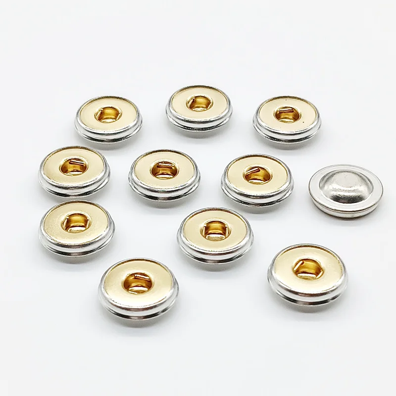 4.0mm ECG Female Buckle ECG Snap Buttons with Inner Gold&Outer Tin ...