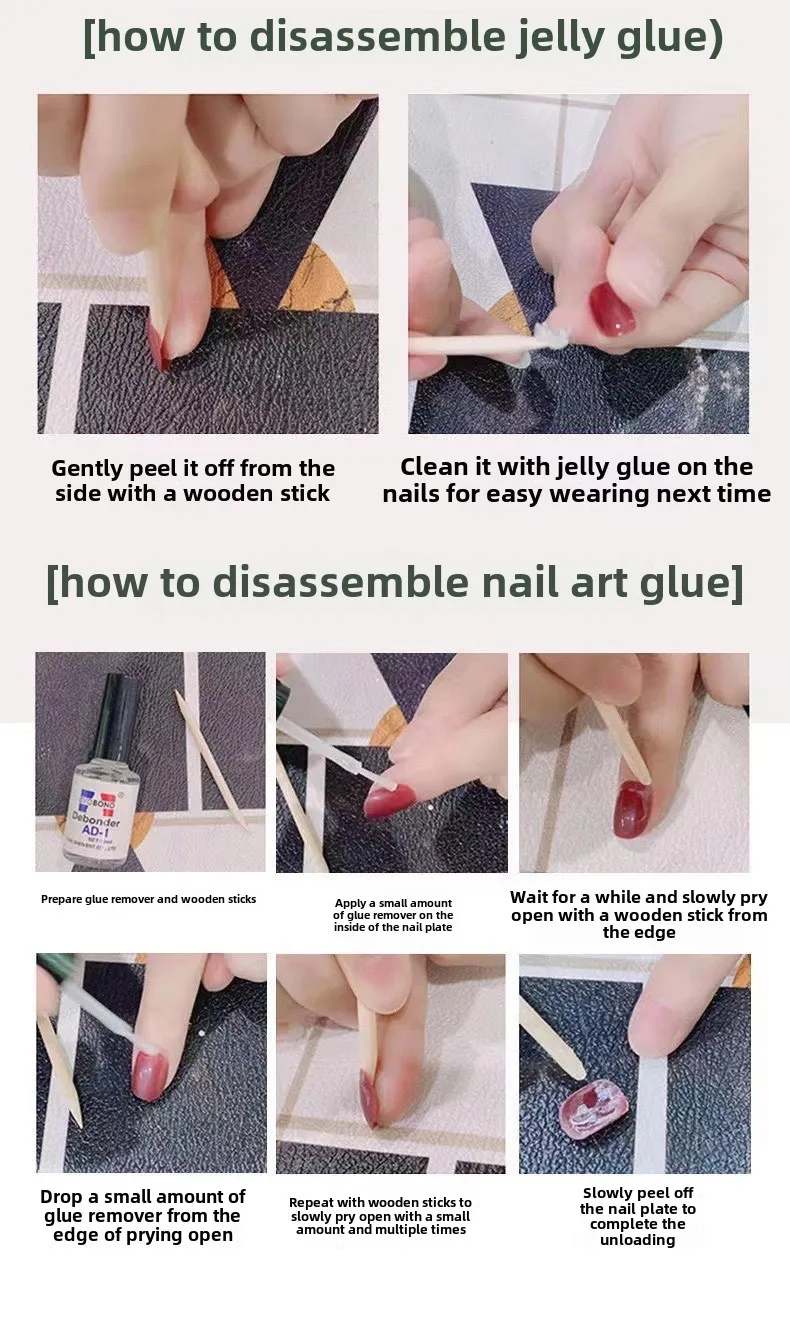 Ocean Style 3D Relief Handmade Press ABS Material Nails Advanced French Style Hand-Painted ...