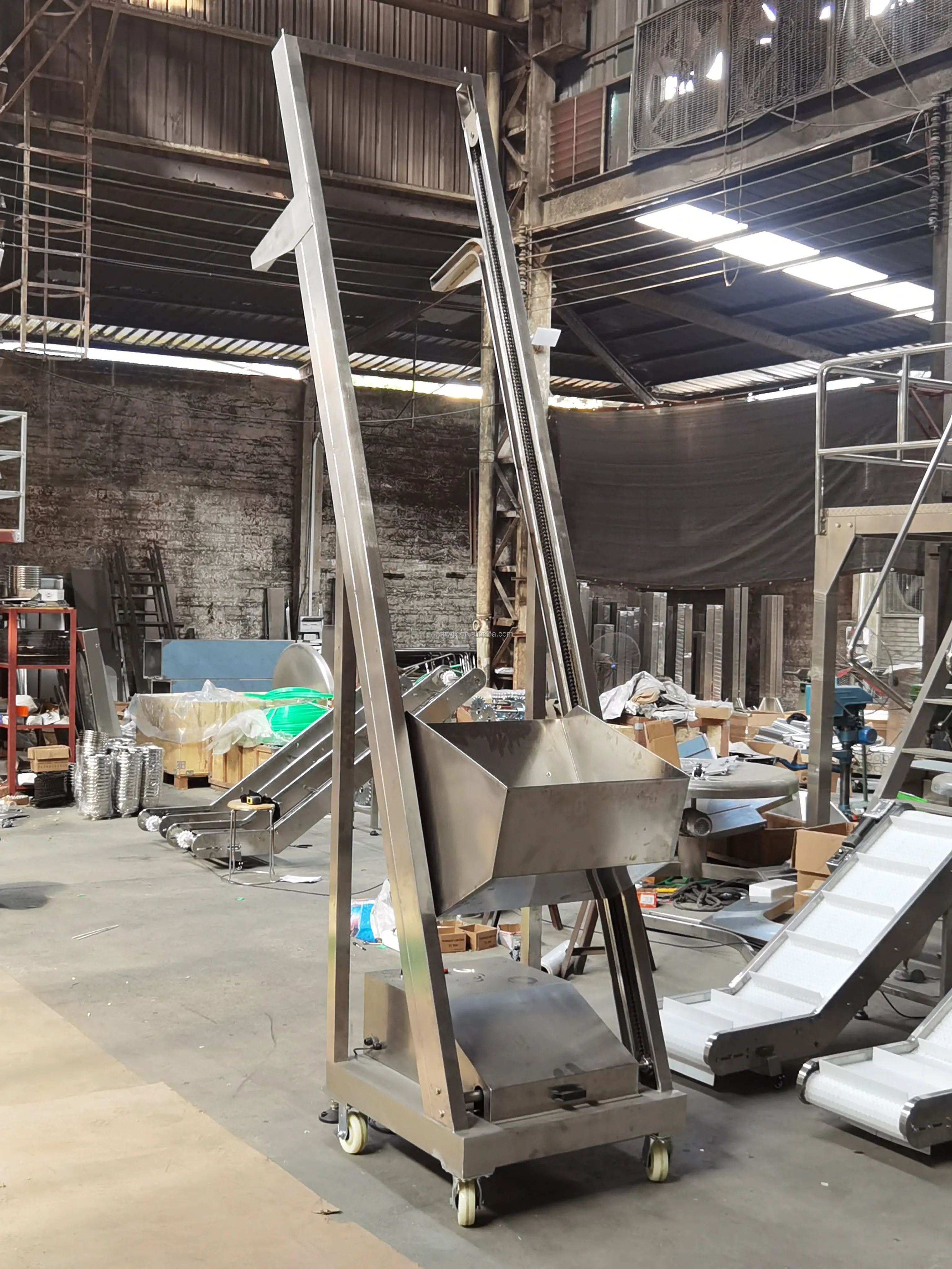 Stainless Steel Bucket Elevator Rice Grain Corn Cereal Grain Single ...