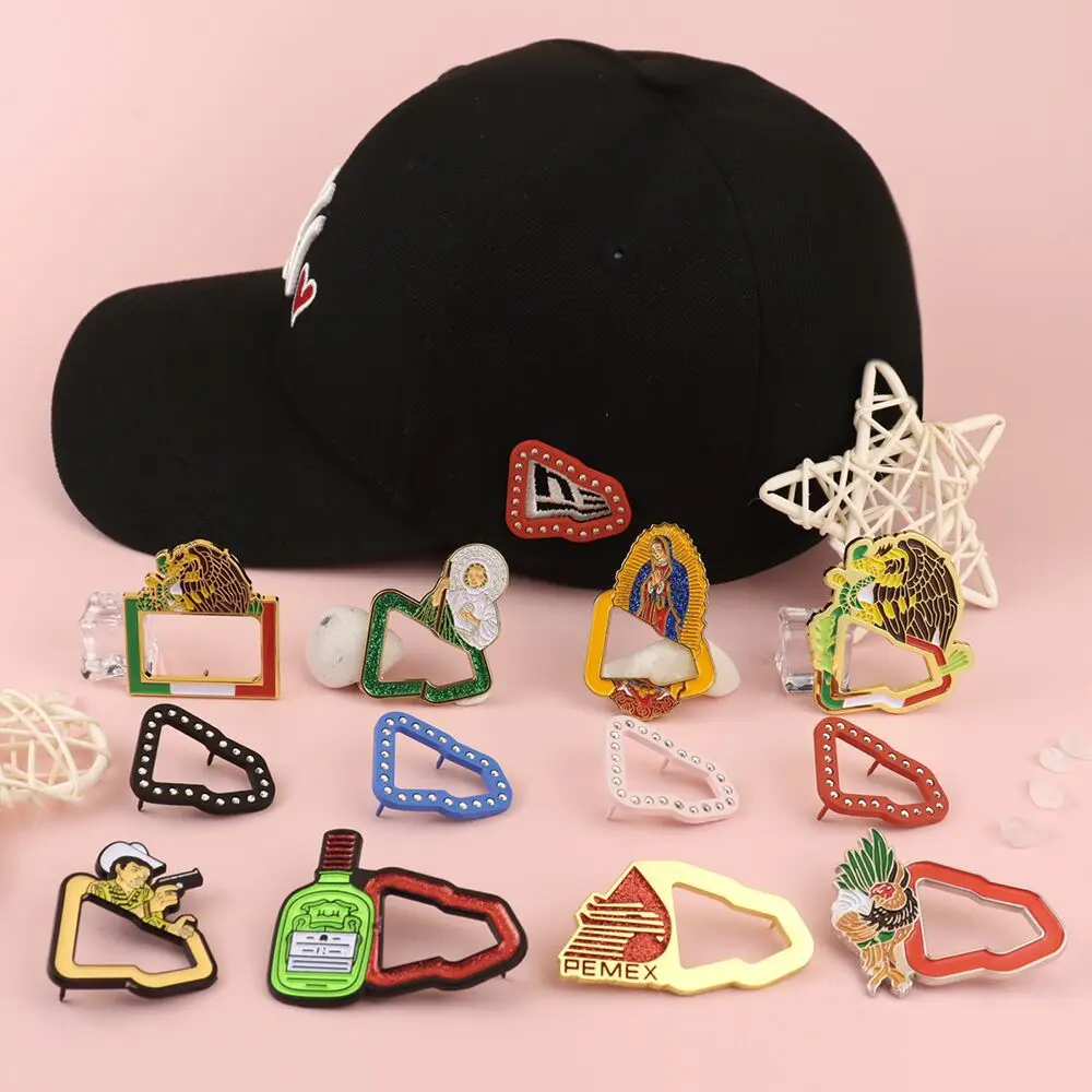 Wholesale Mexican New Era Hat Pins Clip Pines Para Gorras Enamel Pins Jesus Cowboy Logo Printing ...
