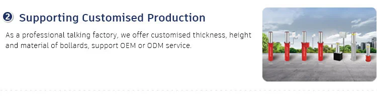 Stainless Steel Traffic Barriers Parking Warning Post Commercial Use ...