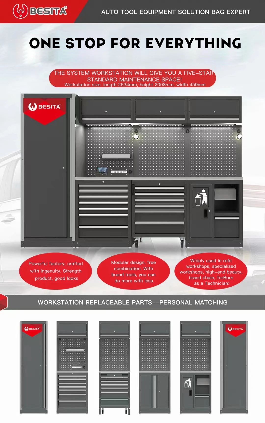 Luxury Decoration Garage Storage Workbench Car Repair Tool Workstation ...