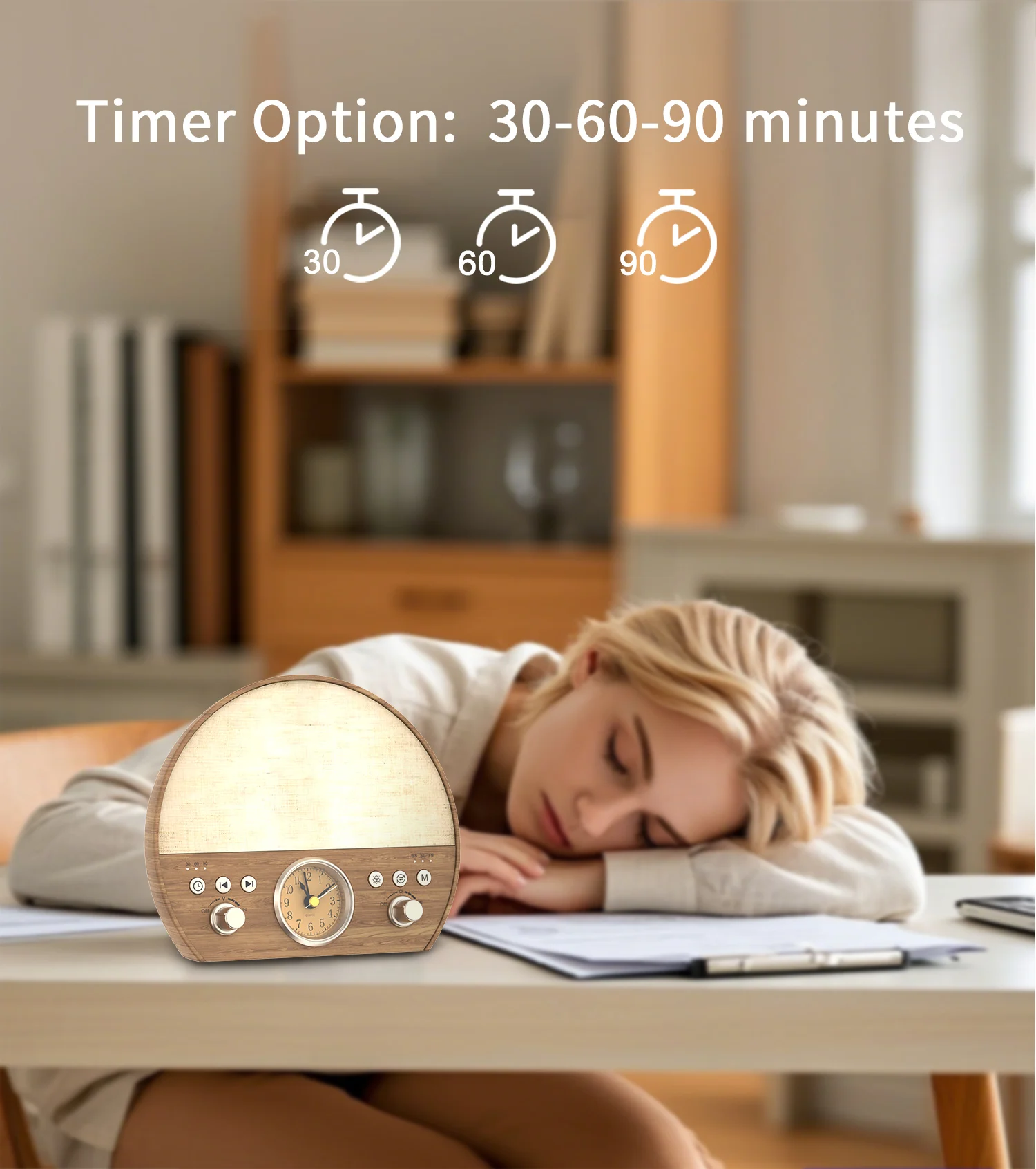 HiFiD Smart Sleep Lamp BT Alarm Clock Sleeping Aid Light White Noise ...