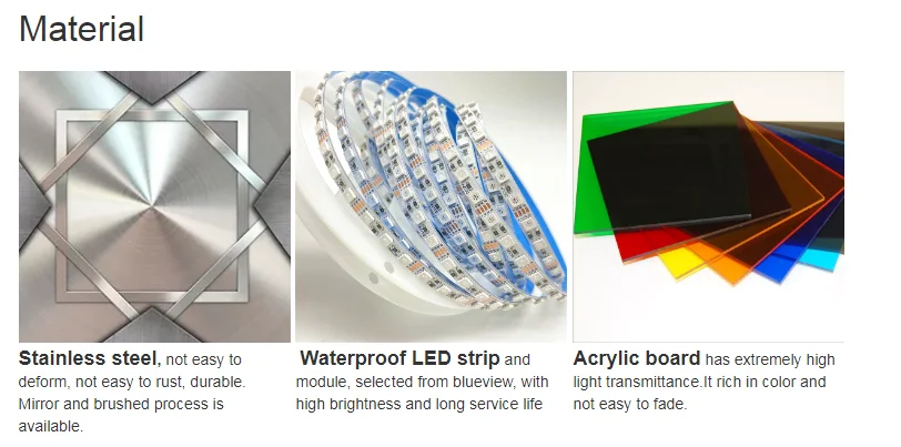 Custom Business Sign Logo Signage Indoor Wall Round Led Lights Logo ...