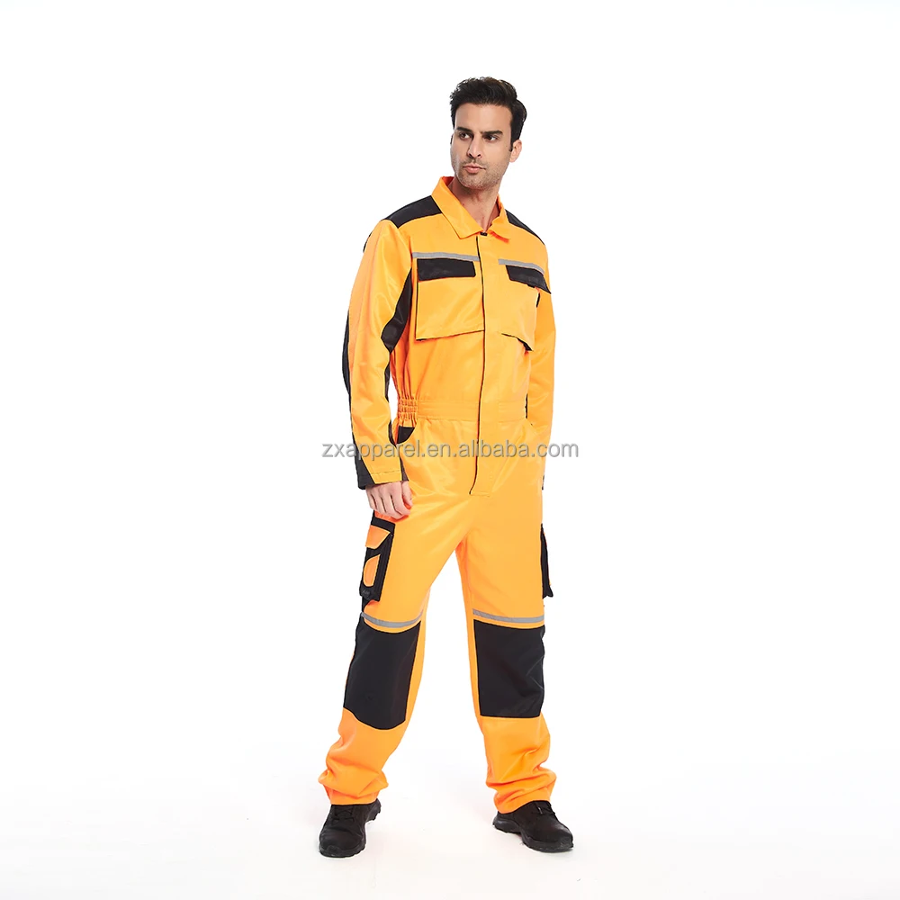 Men's Coverall Reflective Fireman's Uniform for Car Wash Flame ...