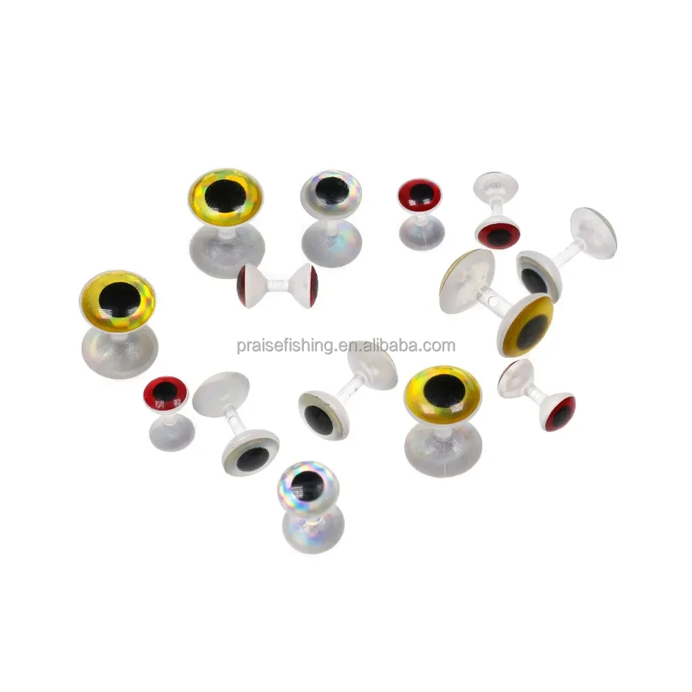 Solid Plastic Eyes 3d Lifelike Fish Eyes Fly Fishing Crankbait Minnow ...