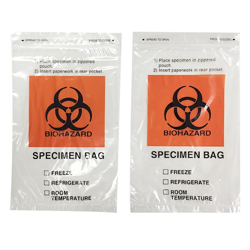 Customized Lab Biodegradable Biohazard Specimen Transport Bags
