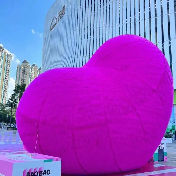 Inflatable Earth Globe Moon Printing Heart Model - Huge Balloon