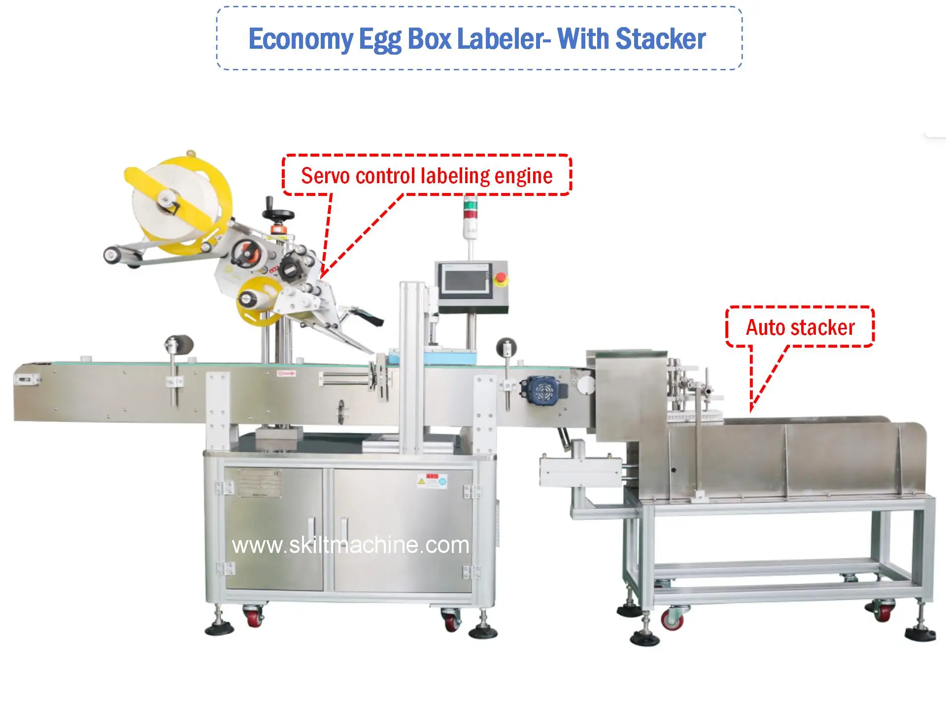 SKILT Auto Sticker Egg Carton Labeling Machine - 23 Years Experience