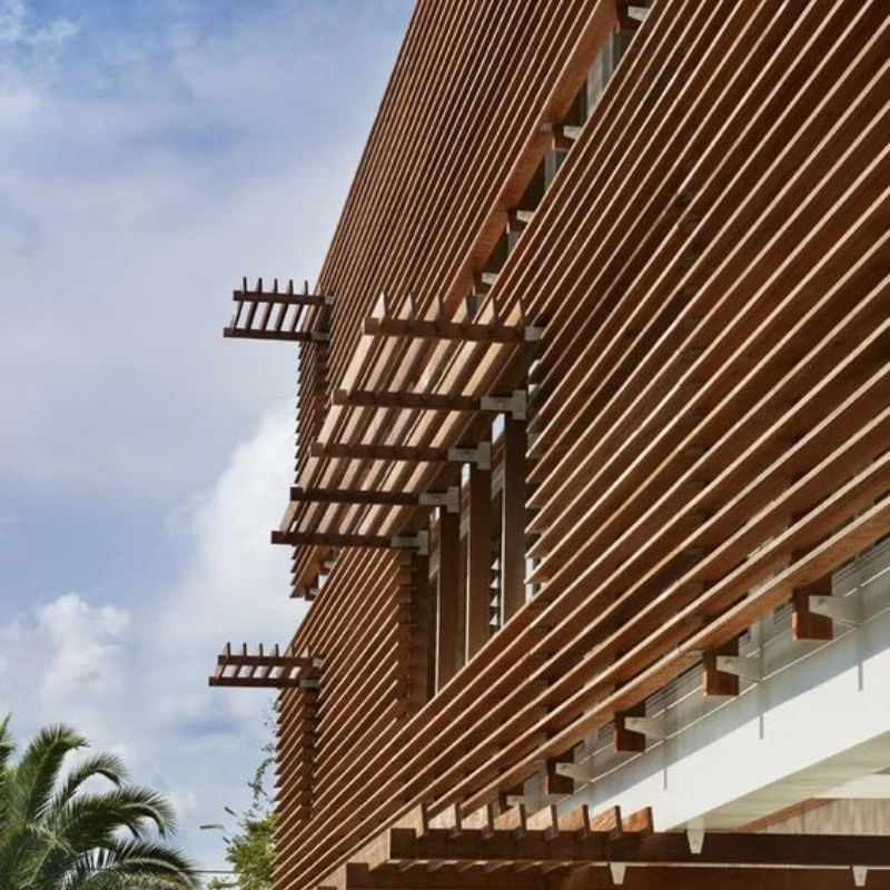 Timber Look Batten - Durable Aluminum Screens for Facades