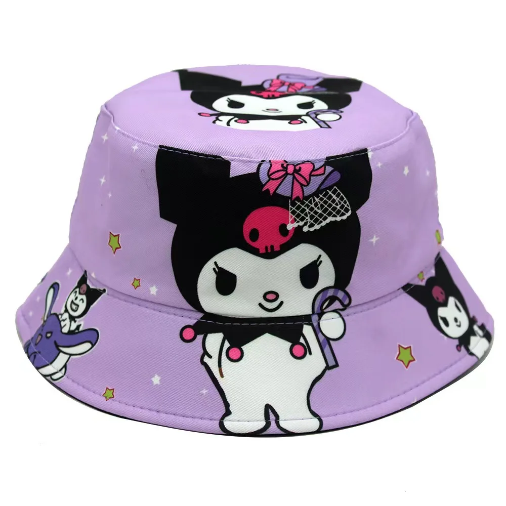 Kuromi Mymelody Cinnamoroll Pochacco Pompom Purin Fisherman Hat Cartoon ...