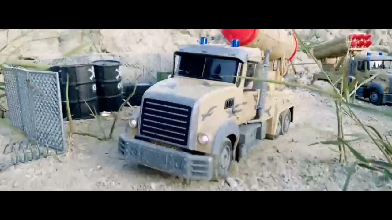 Longxi 1:24 Rc 360 Degree Rocket Gun Station Truck Toys Car 2.4g Rocket ...