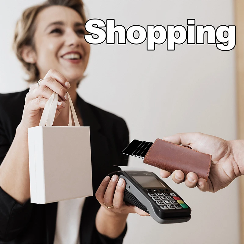 Mens RFID Blocking Wallet - Anti-Theft & Versatile Design