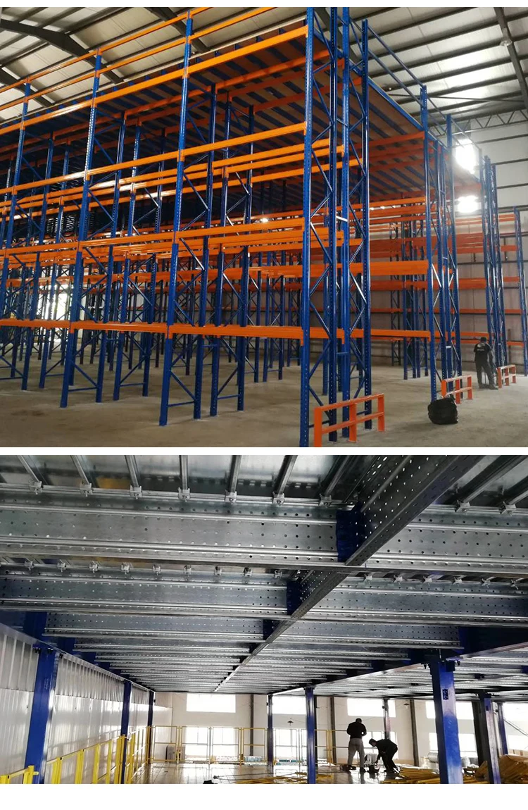 Warehouse Stacking Racks Shelves Mezzanine Floor Shelving Rack For ...