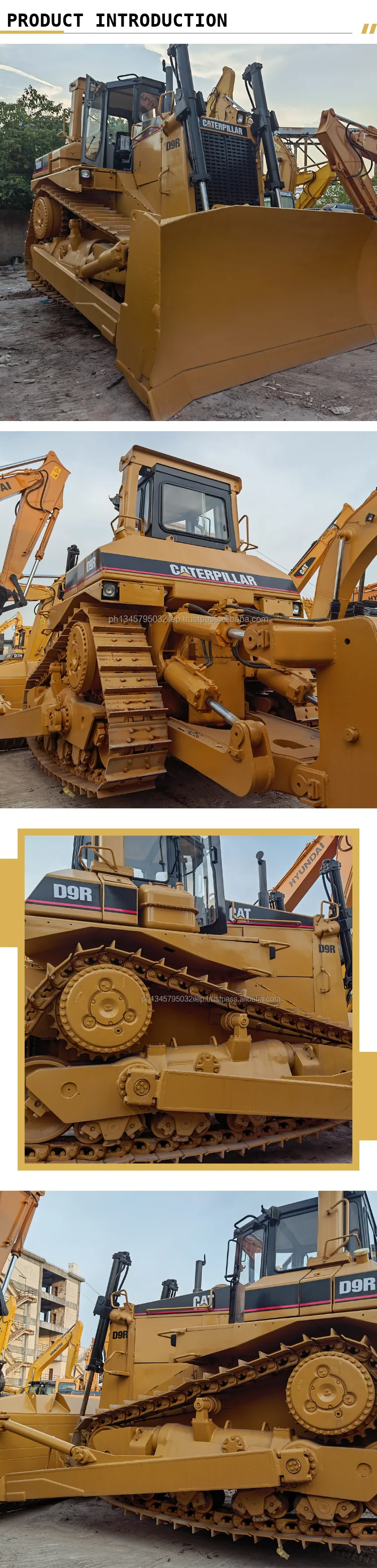 Used Caterpillar D9R Bulldozer - Reliable Construction Equipment