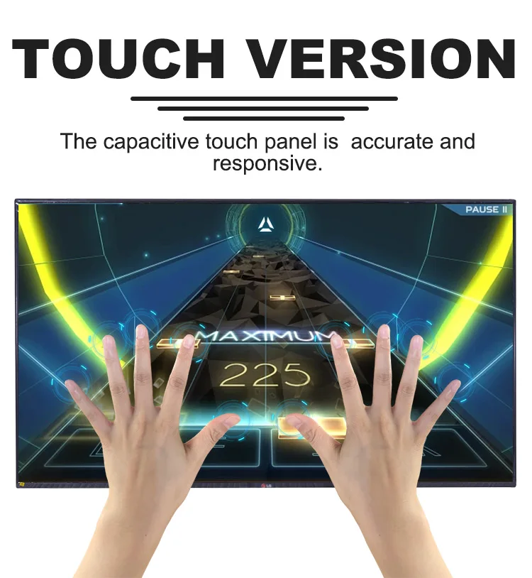 Digital Signage and Displays LCD Touch Game Screen Wide Angle 250nits ...