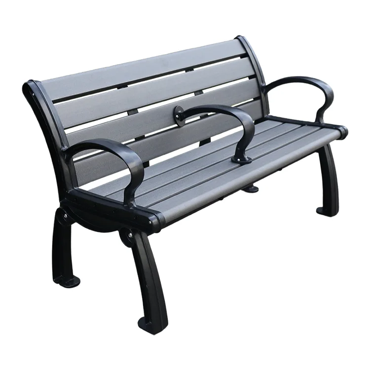 Outdoor Furniture Two Seater Composite Wood Bench Public Park ...