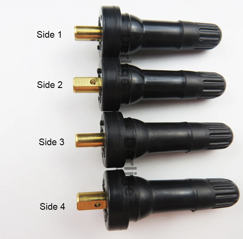 Tpms Tire Valves Car Tubeless Snap-in Valve Stems Rubber Material For ...