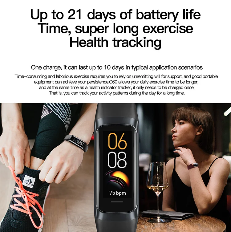Smart Health Sports Fitness Bracelet - Waterproof & Customizable