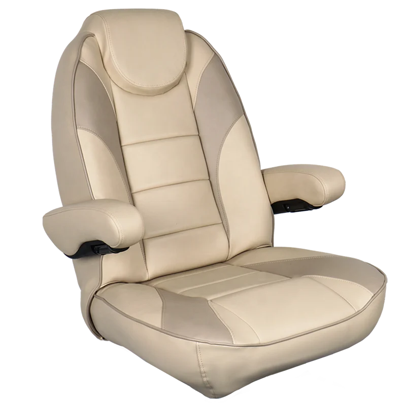 Marine Boat Captain Seat Deluxe Yacht RV Adjustable Captain Chair Boat ...