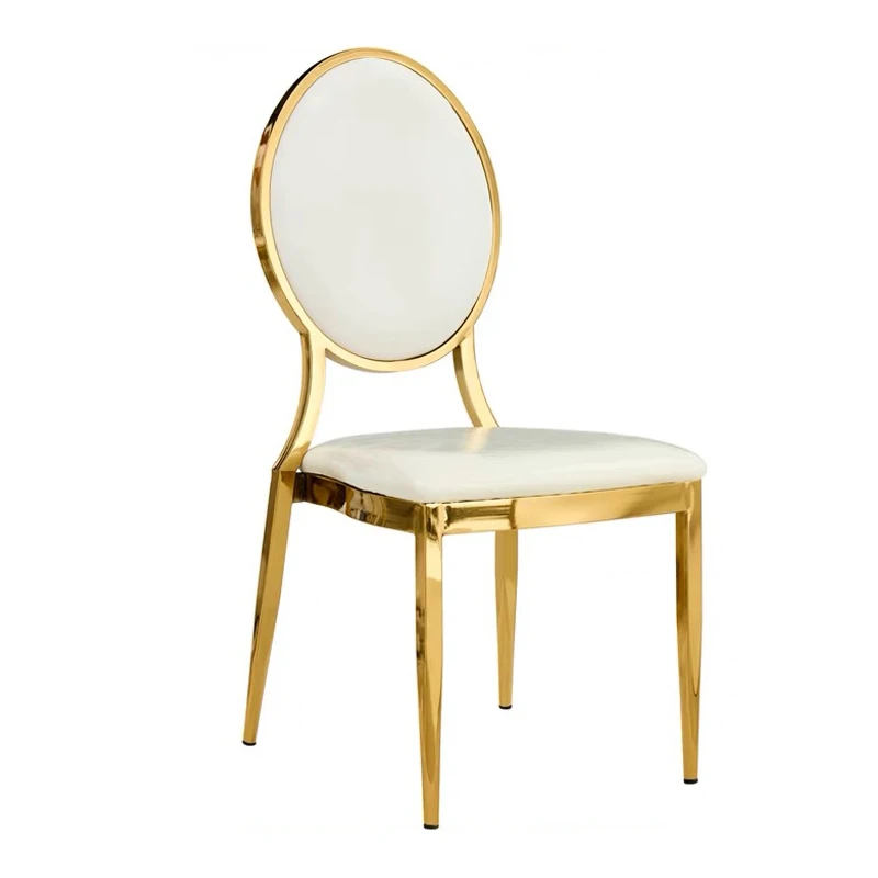 Wholesale Cheap Gold Metal Events Hotel Banquet Wedding Chair Round ...