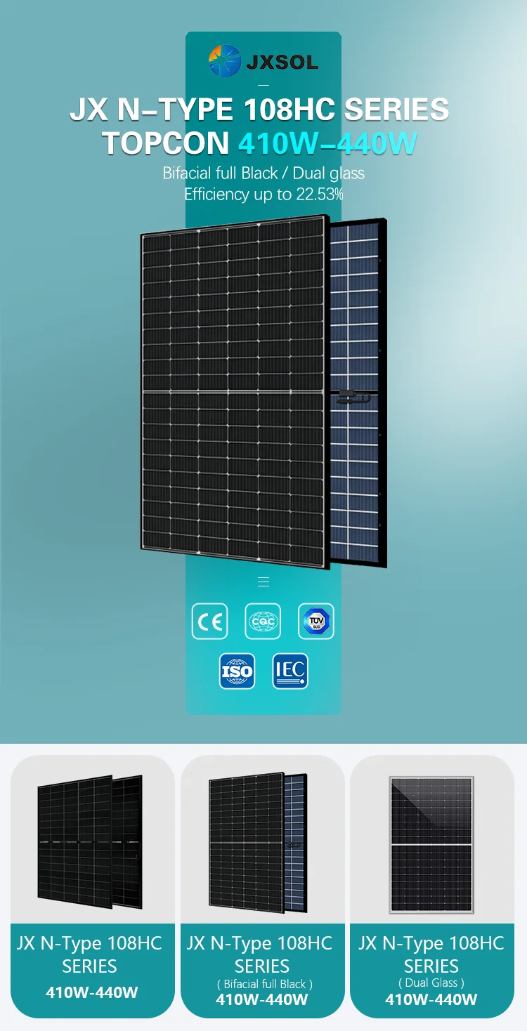 N-type Solar Panel Monocrystalline Photovoltaic Panels Topcon 410w 420w ...