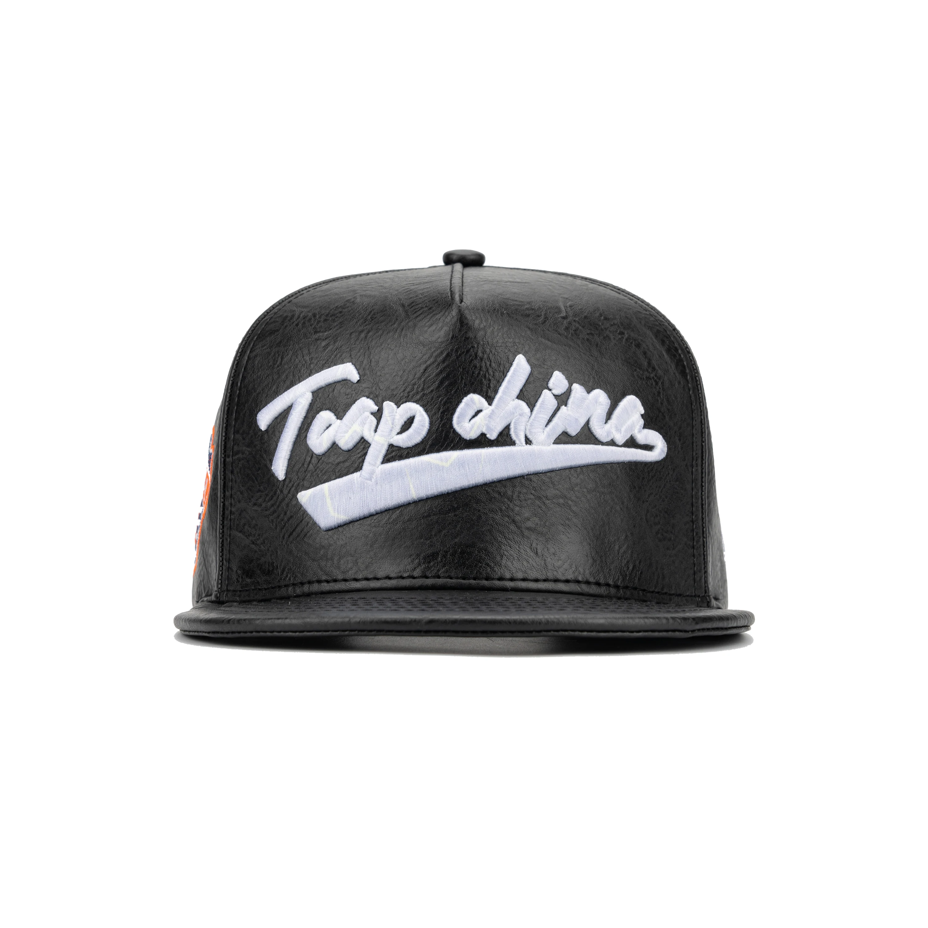 Tcap Gorras Custom Leather Fabric Flat Brim Hats Snapback Quality - Buy ...