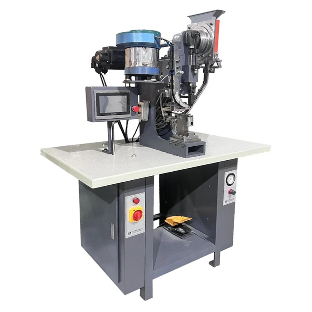 Factory Fully Automatic Feeding Snap Button Attaching Machine with Infrared