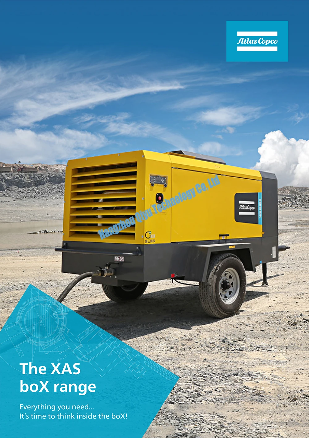 Atlas Copco Mobile Air Compressors XAS88 - Lightweight & Efficient