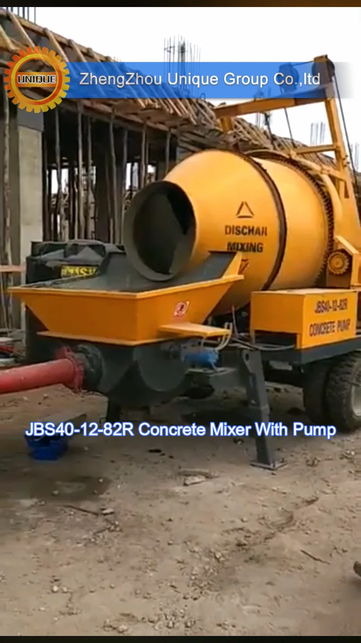 Diesel Engine 14~16 Rpm Drum Rotating Speed Concrete Mixer Pump Price ...