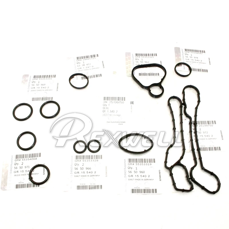 Car Spare Parts Oil Cooler Gasket Kit Seal Set For Chevrolet Opel ...